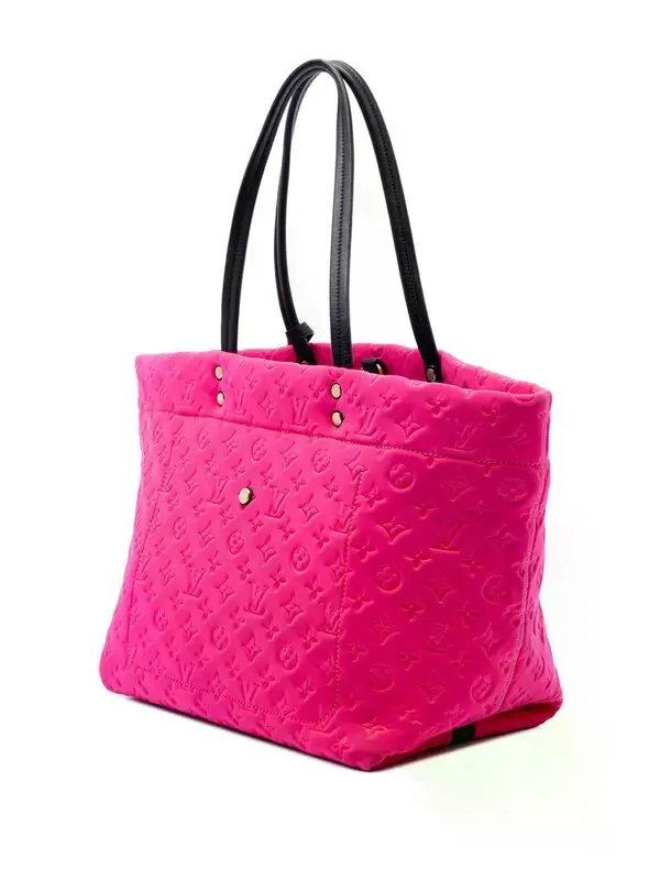 LOUIS VUITTON Monogram Embossed Neoprene Scuba Mm Tote Bag