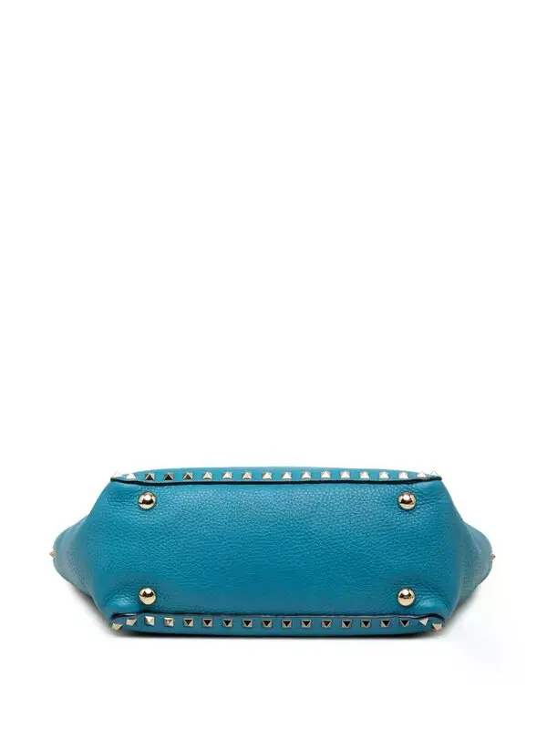 Valentino Garavani Rockstud Trapeze Satchel - Blue