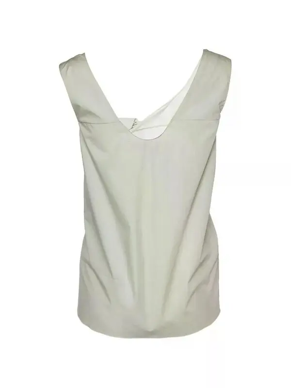 Marni Sleeveless V-neck Top With Knot Detail