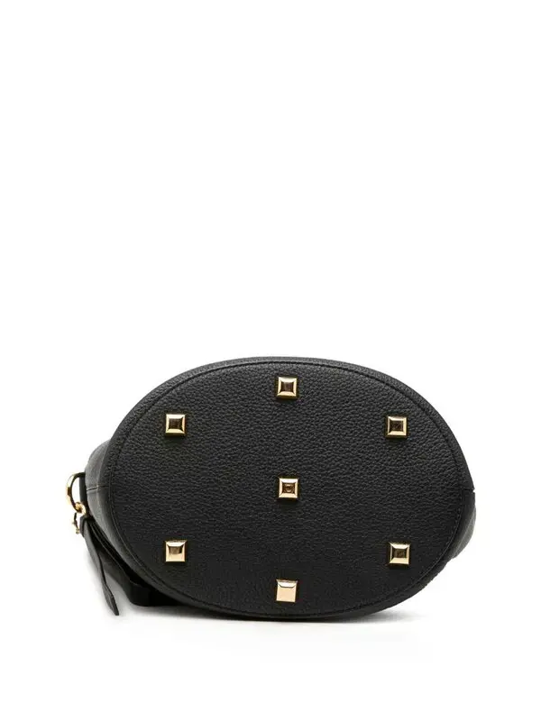 FERRAGAMO Grained Calfskin Studio Bucket Bag