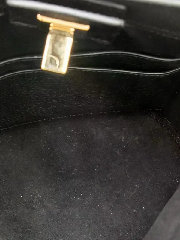FERRAGAMO Grained Calfskin Studio Bucket Bag