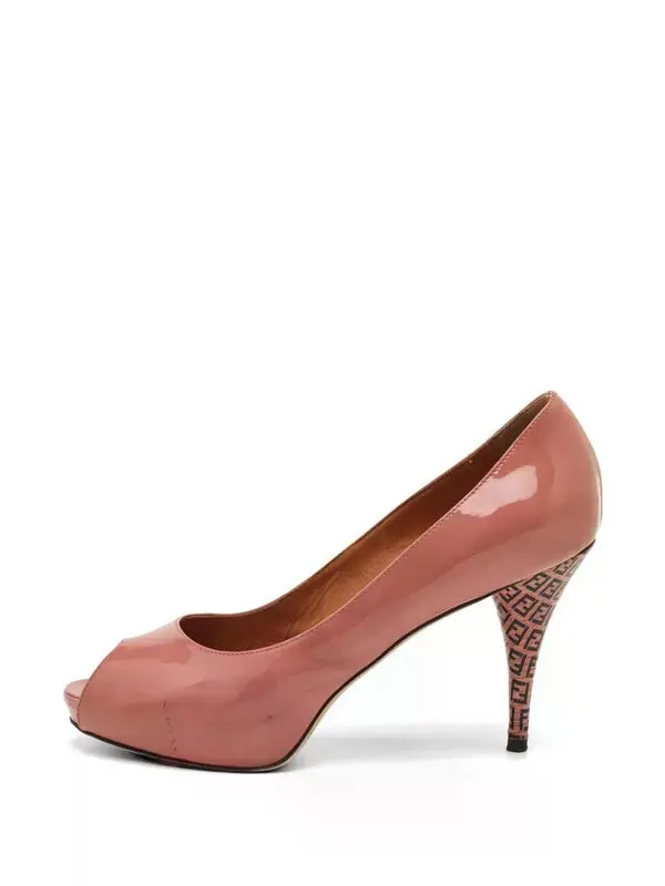 Fendi Ff Logo Peep-toe Pumps