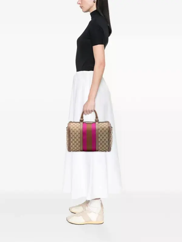 Gucci Gg Canvas Web Joy Boston Bag