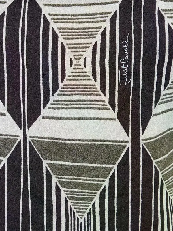 Just Cavalli Sleeveless Geometric Print Top