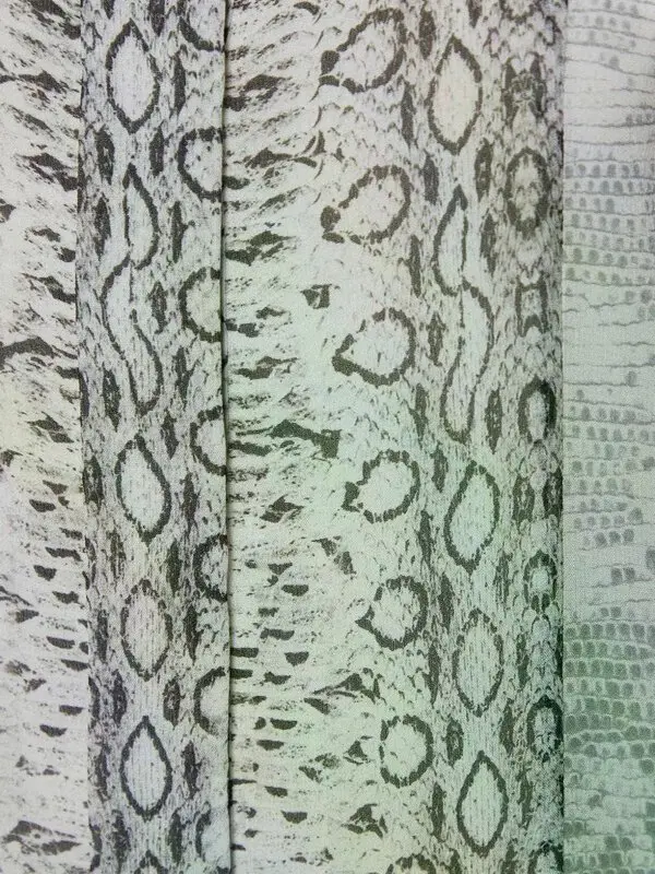 Roberto Cavalli Snakeskin Print Silk Shirt