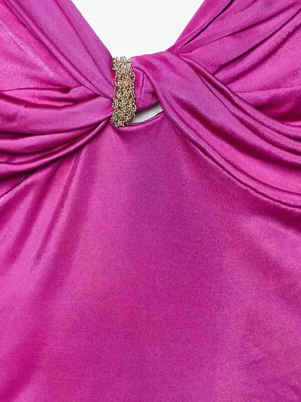 Versace Knotted Sleeveless Top