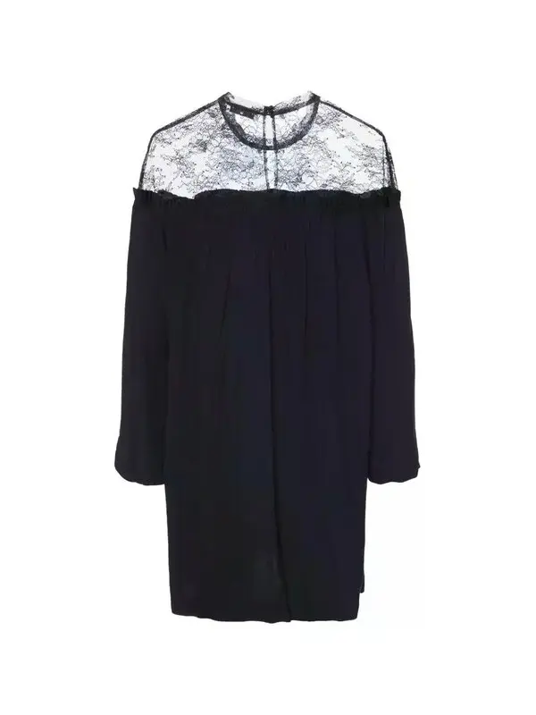 Sandro Lace-trim Shift Dress - Black