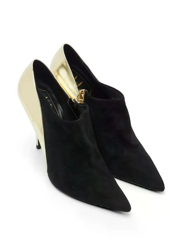 ROGER VIVIER Leather And Suede Pointed Pumps