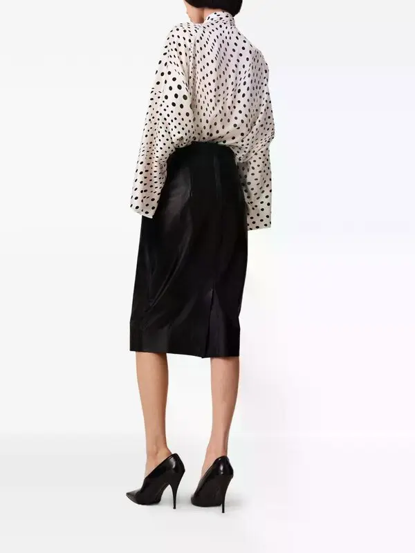 Stella McCartney Polka Dot Pussy-bow Blouse - White