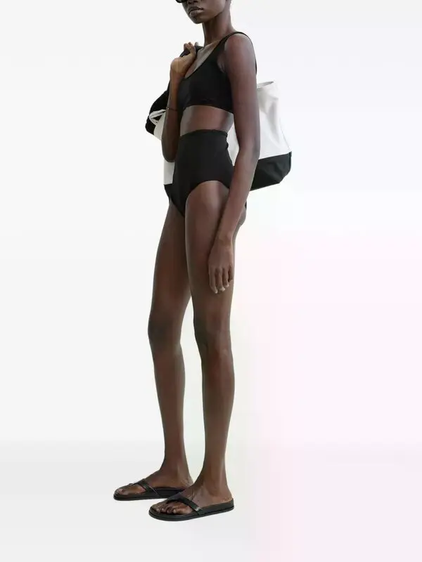 TOTEME High-waisted Bikini Bottoms - Black
