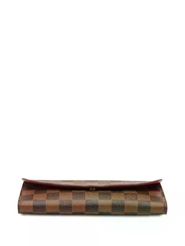 LOUIS VUITTON 2015 Emilie Damier Ebene Wallet