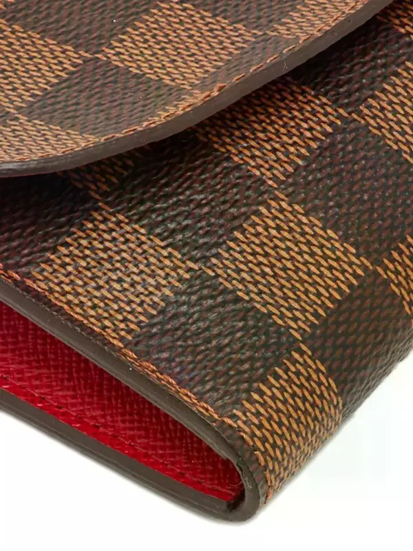LOUIS VUITTON 2015 Emilie Damier Ebene Wallet