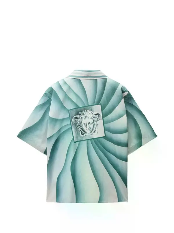 Versace Printed Cotton-poplin Shirt