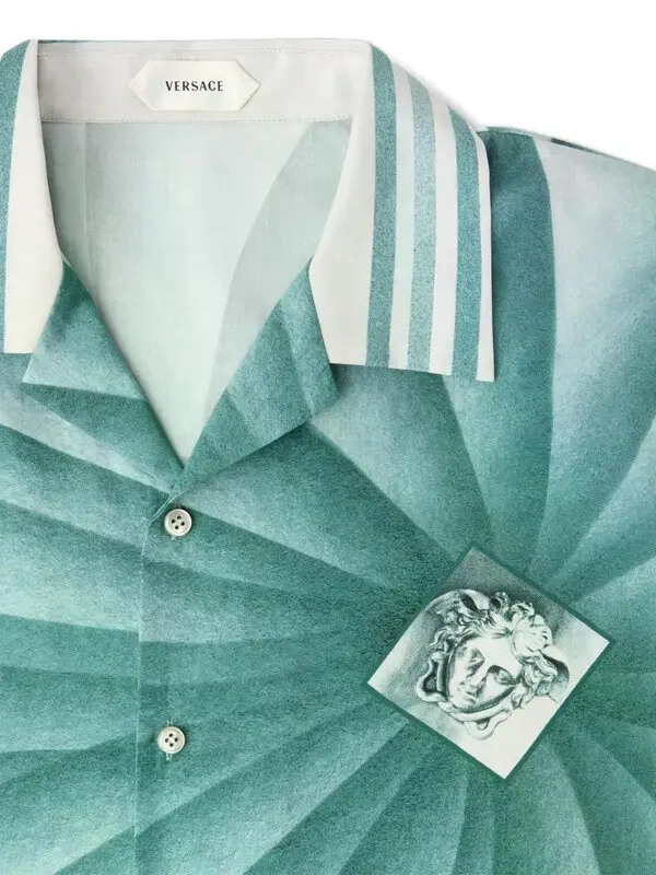 Versace Printed Cotton-poplin Shirt