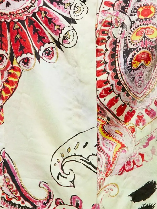 Just Cavalli Printed Silk-blend Long Sleeve Shirt