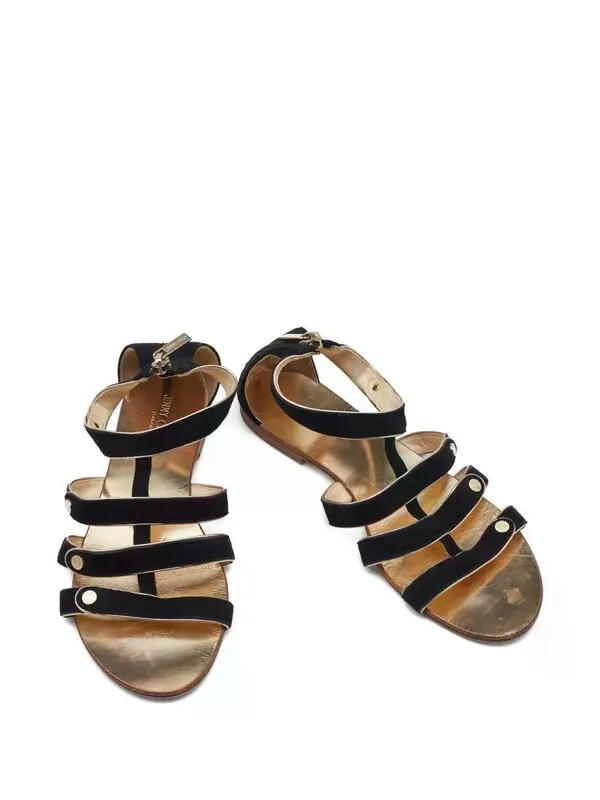 JIMMY CHOO Suede Multi-strap Sandals