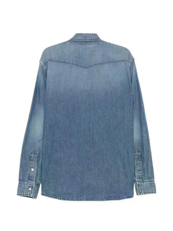 HTC LOS ANGELES Embellished Western-yoke Shirt
