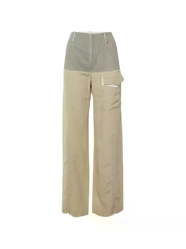 Chloé Two-tone Wide-leg Trousers