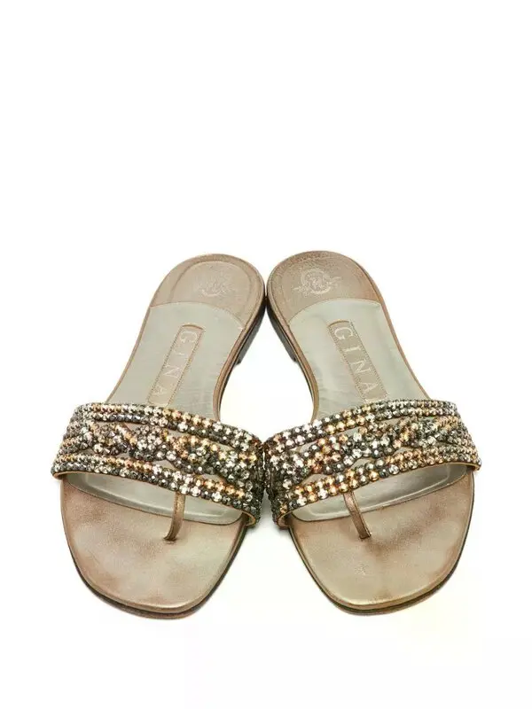 GINA Aurora Crystal-embellished Sandals