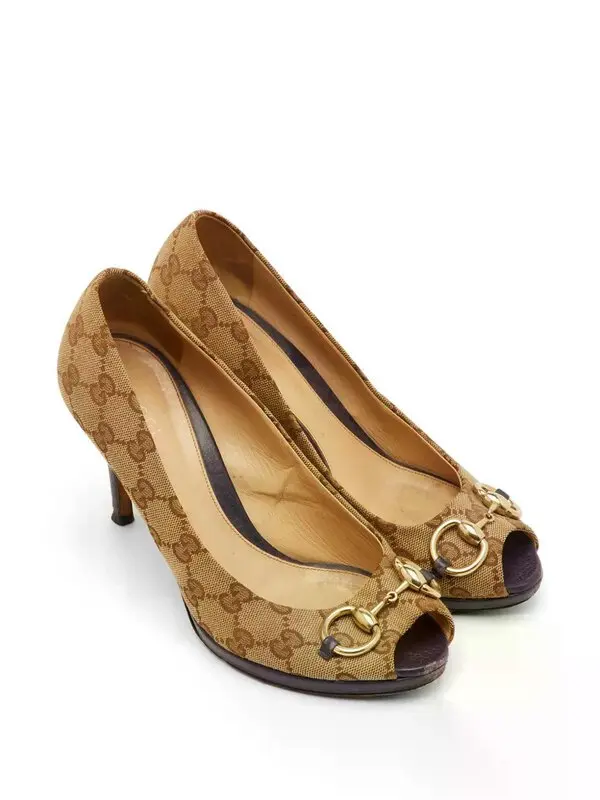 Gucci Horsebit Detail Pumps - Neutrals