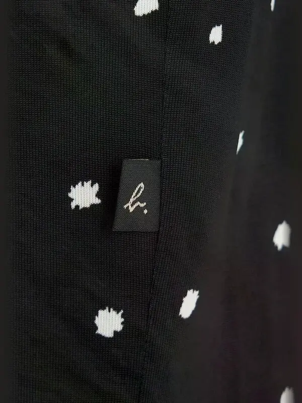 AGNES B. Polka Dot Long-sleeve Shirt - Black