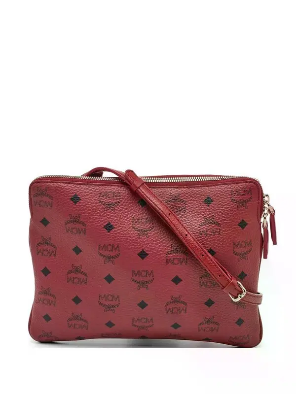 Mcm Visetos Cross Body Bag - Red