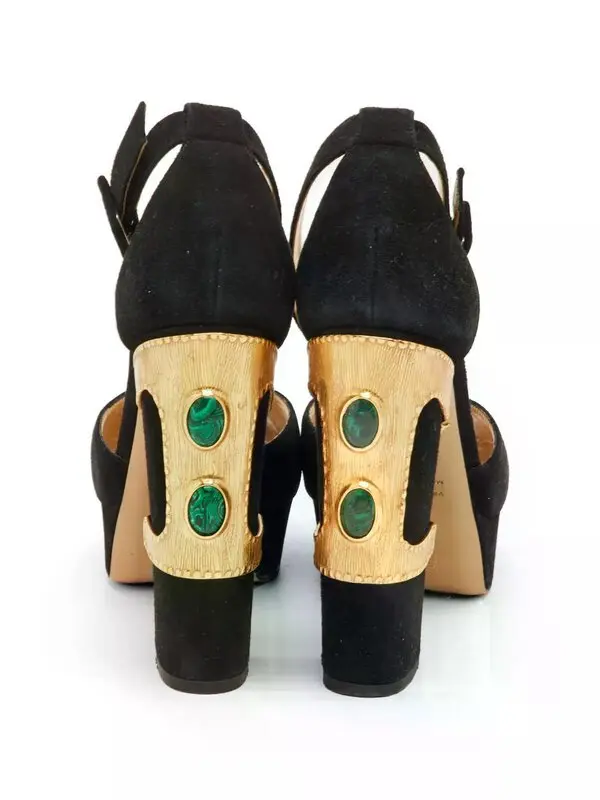 CHARLOTTE OLYMPIA Embellished Ankle-strap Sandals