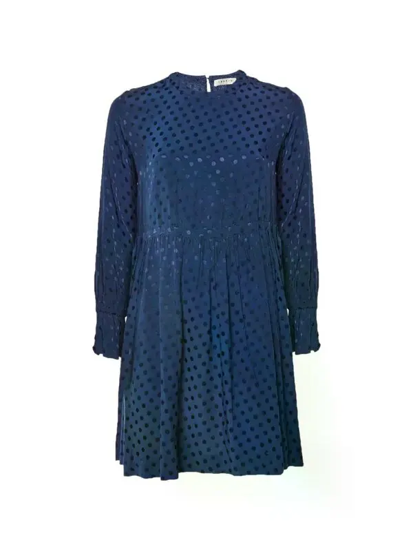 Sandro Polka-dot Crepe Mini Dress
