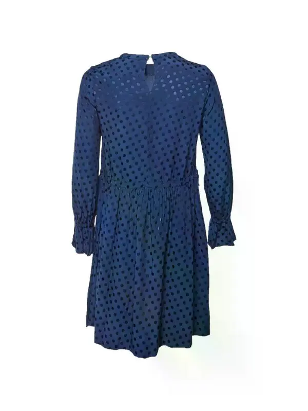 Sandro Polka-dot Crepe Mini Dress