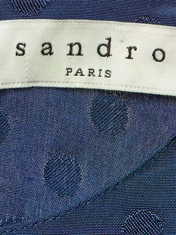 Sandro Polka-dot Crepe Mini Dress