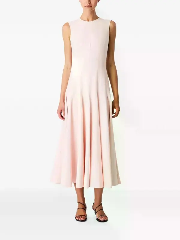 Another Tomorrow Midi Panelled Flared Dress