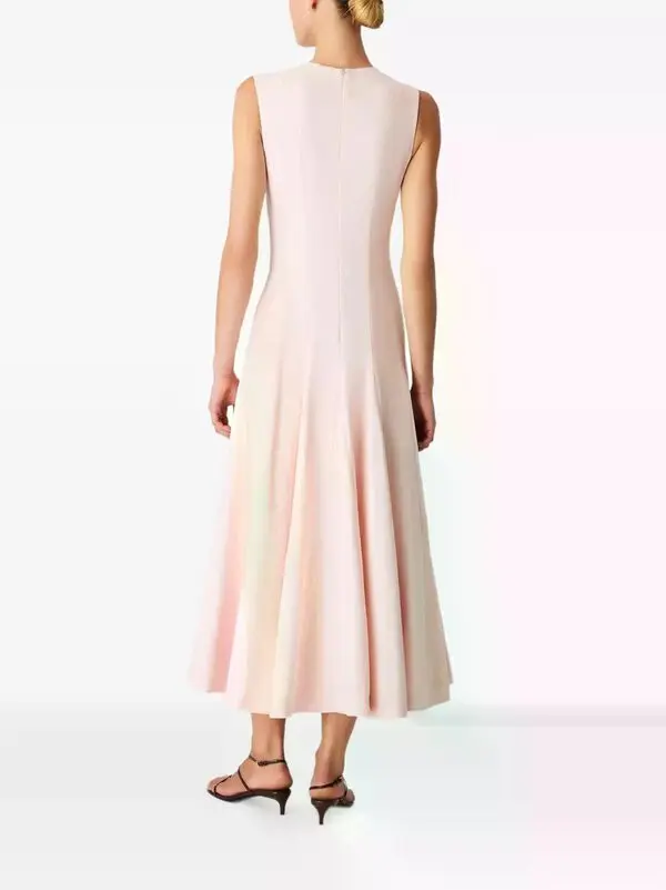Another Tomorrow Midi Panelled Flared Dress