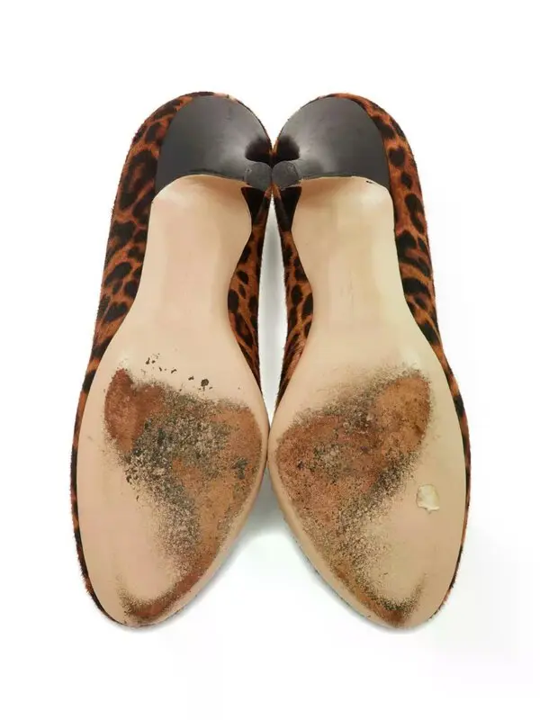 FERRAGAMO Leopard-print Bow Pumps