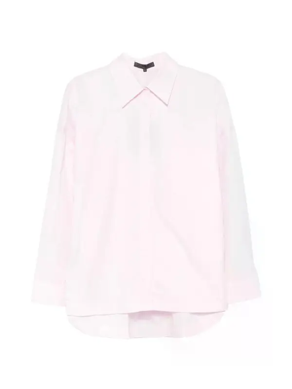 Tibi Oversized Poplin Shirt - Pink