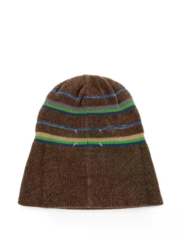 MAISON MARGIELA Striped Beanie Hat
