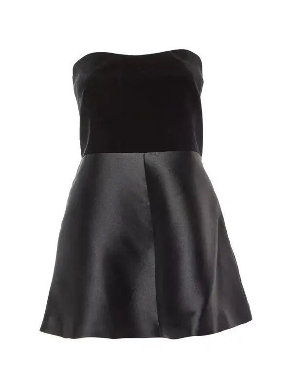 Red Valentino Strapless Mini Dress - Black