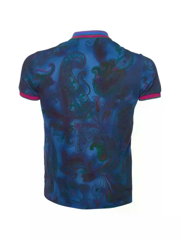 Etro Paisley-print Pique Polo T-shirt
