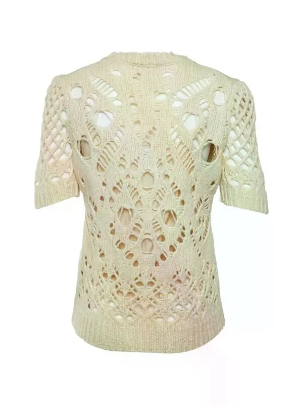 Dior Open-knit Crew-neck Sweater