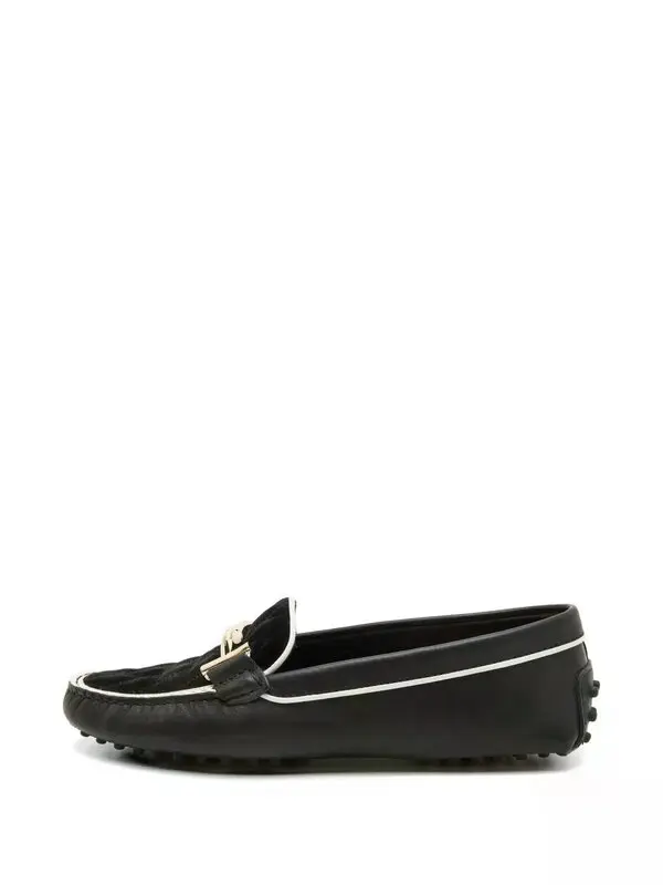 TOD'S Double T Quilted Moccasins