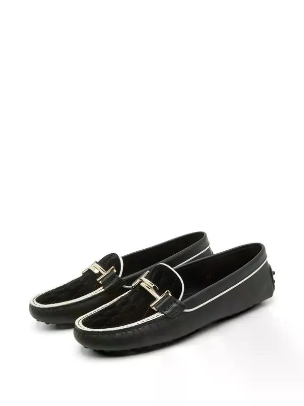 TOD'S Double T Quilted Moccasins