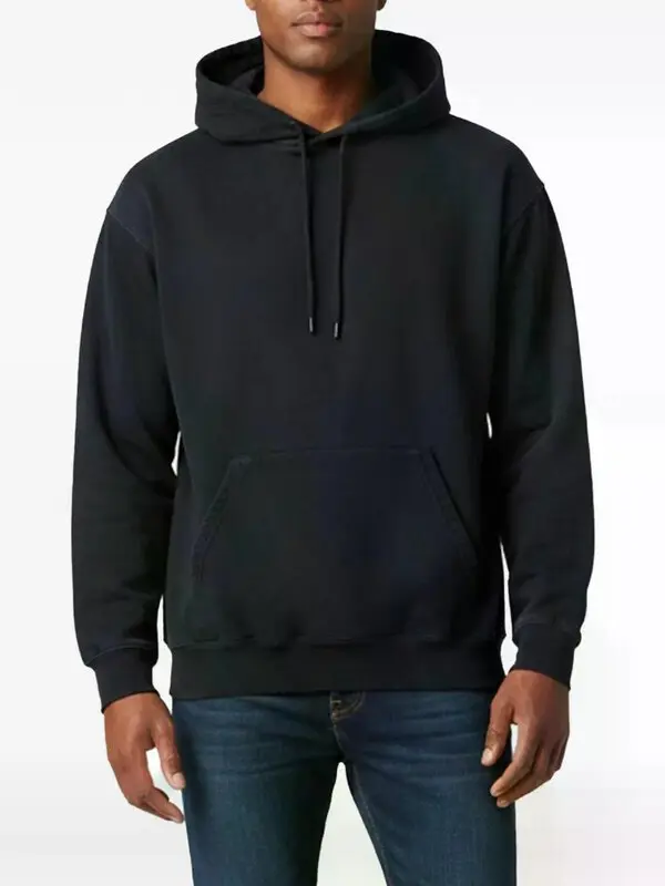 Balenciaga Logo Print Hoodie - Black
