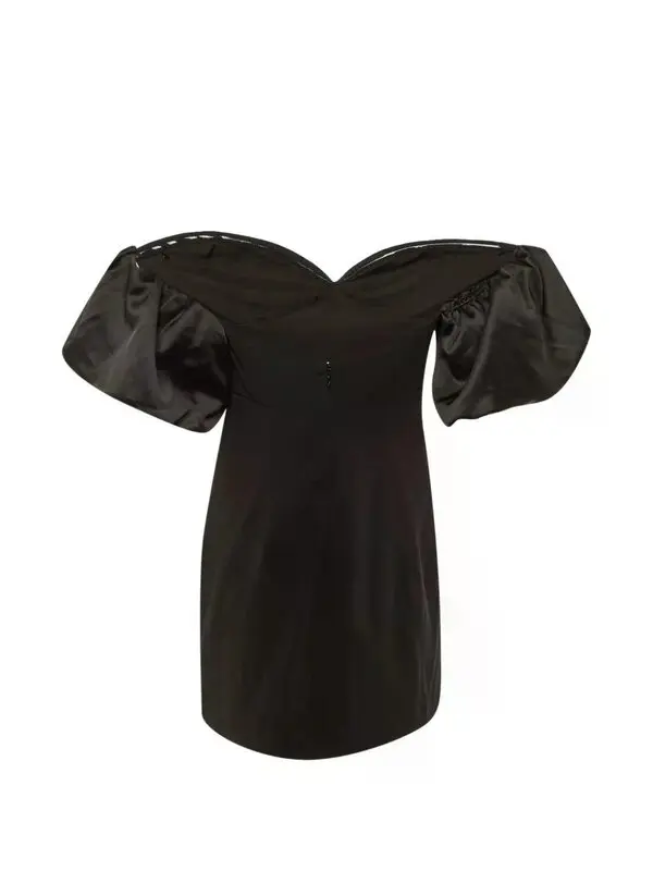 Ronny Kobo Andrea Off-the-shoulder Mini Dress - Black