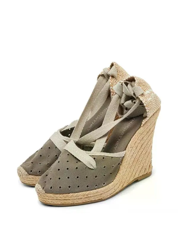 Stella McCartney Ankle-wrap Wedge Pumps