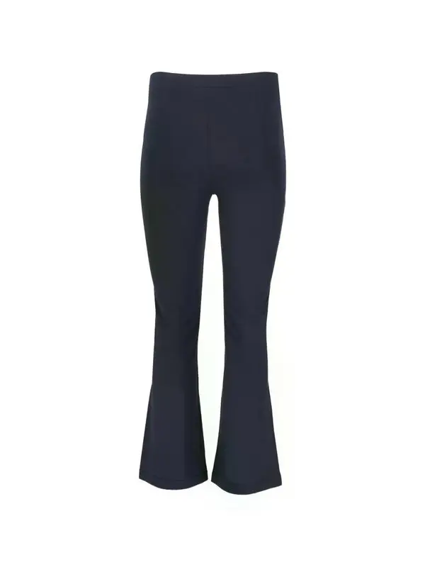 LA ROSE Elasticated Waistband Flared-leg Trousers