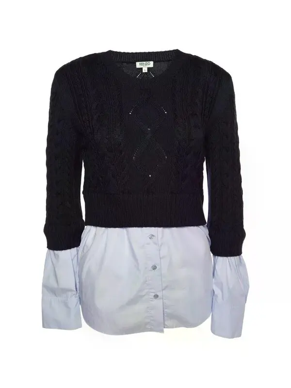 Kenzo Textured Knit Sweater - Blue