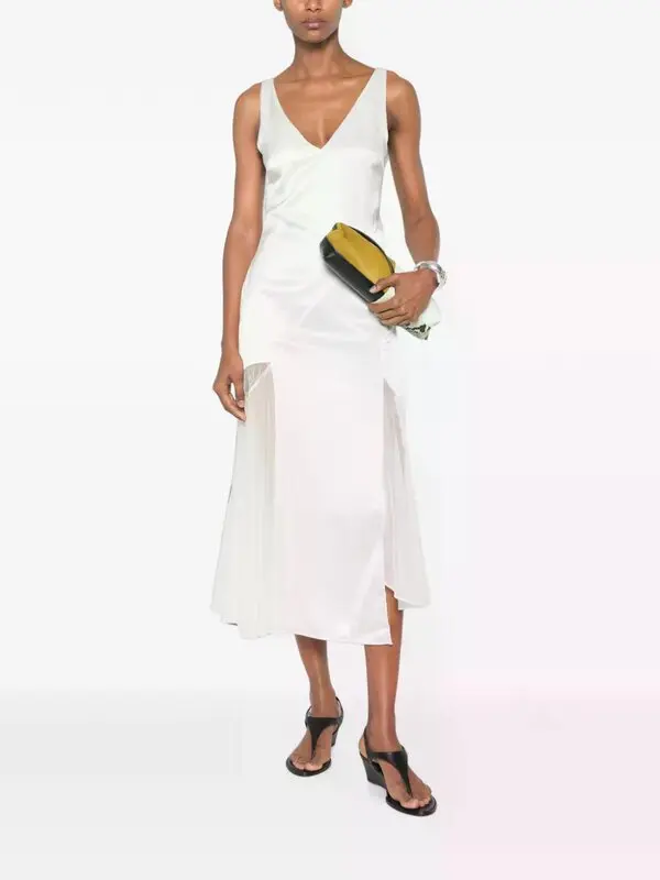 SIR. Ingrid Lace-trim Midi Dress - White