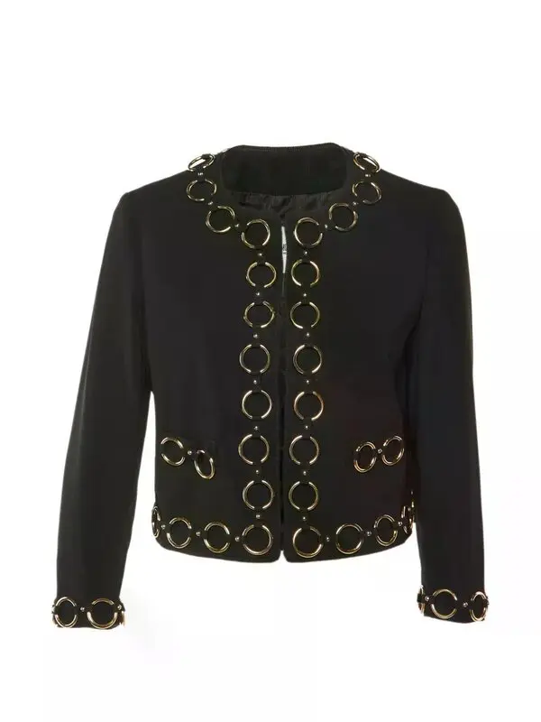 Moschino Fitted Jacket With Chain Detail