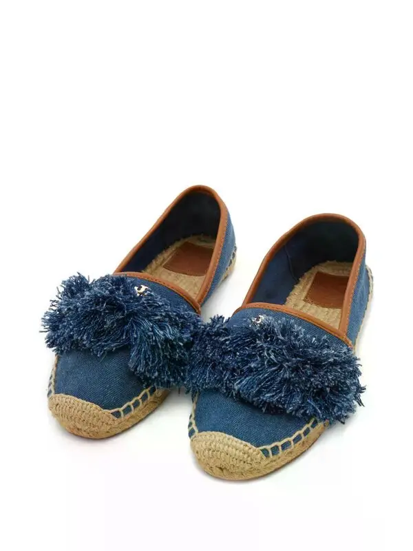 Tory Burch Shaw Fringe Espadrille Ballet Flats