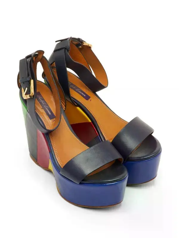 Polo Ralph Lauren Arianna Wedge Sandals - Blue