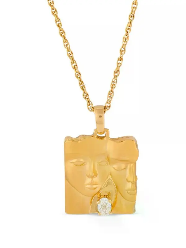 CARRERA Y CARRERA 18k Yellow Diamond Human-form Pendant Necklace - Gold